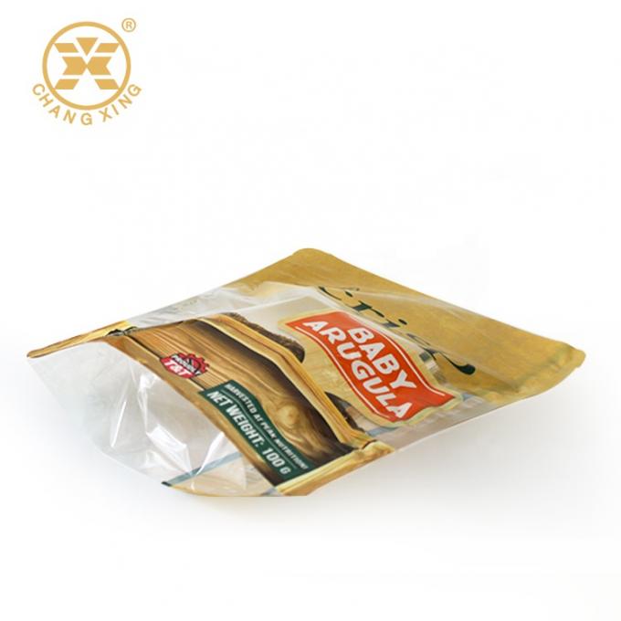 BOPP Anti Fog Vegetable Packing Bags Baby Arugula Plastic Pouch For ...