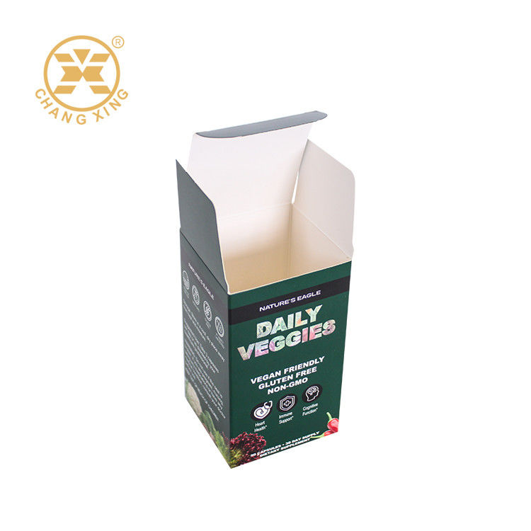Custom Pharmaceutical Medicine Pill Paper Packaging Box For Vitamin Tablet